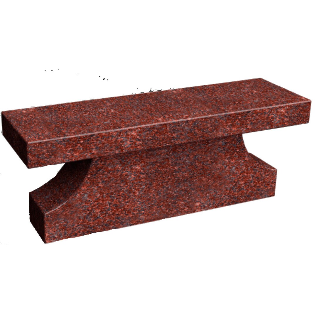 Cremation Bench- Headstone- Large Granite- Pedestal Style 2-core ...