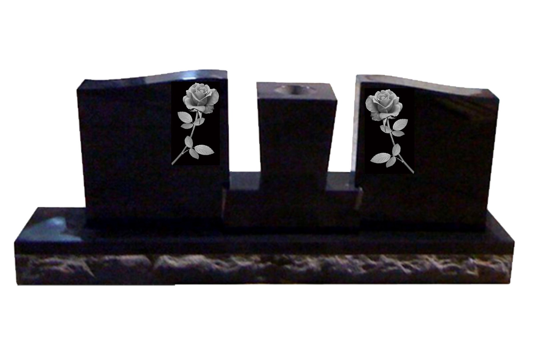 Headstone- Black Granite- Tablets - Companion - Engraving Included - Etsy