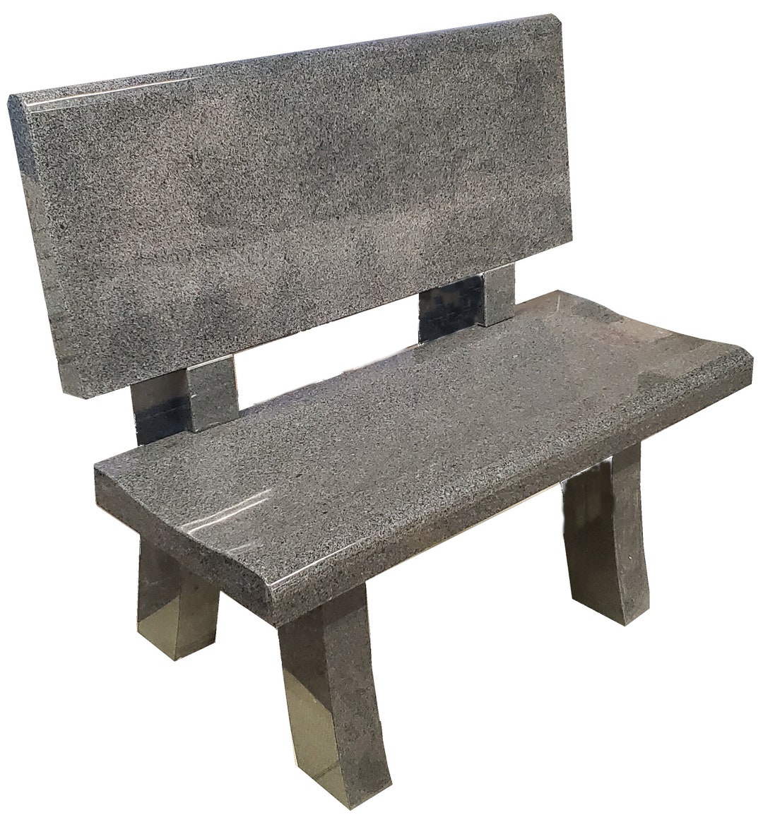 Cemetery Bench- Headstone- Small Granite- Park Style- Engraving ...