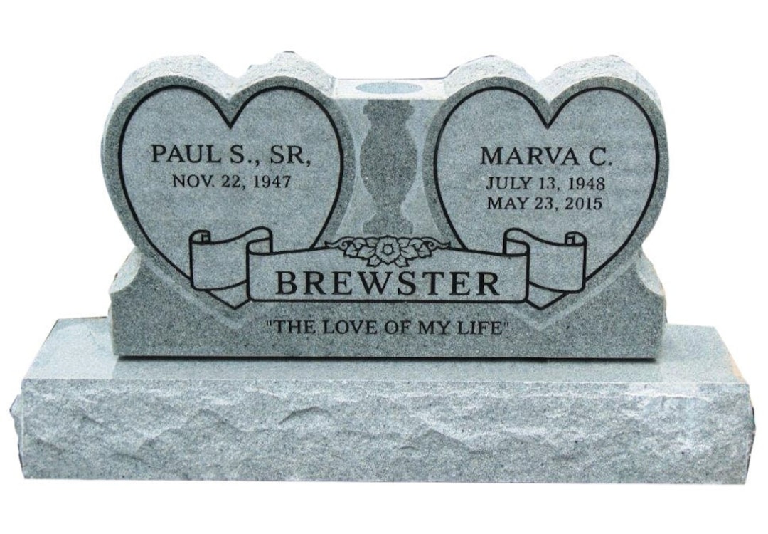 Double Headstone Designs
