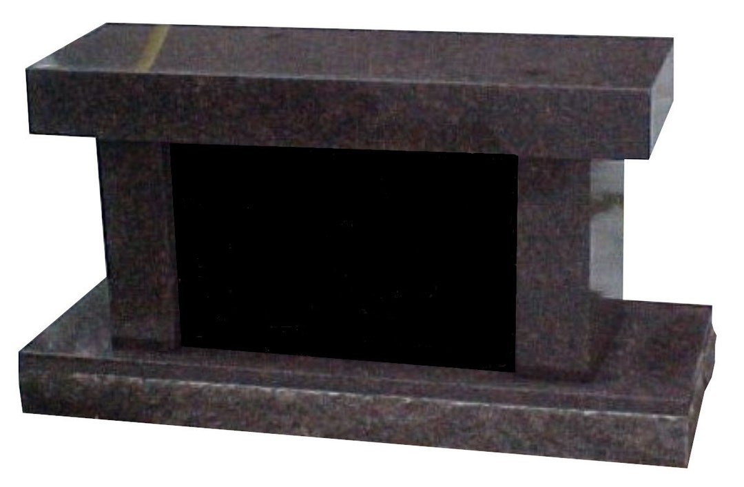 Cemetery Cremation Bench- Panel Headstone- Granite- Engraving Available ...