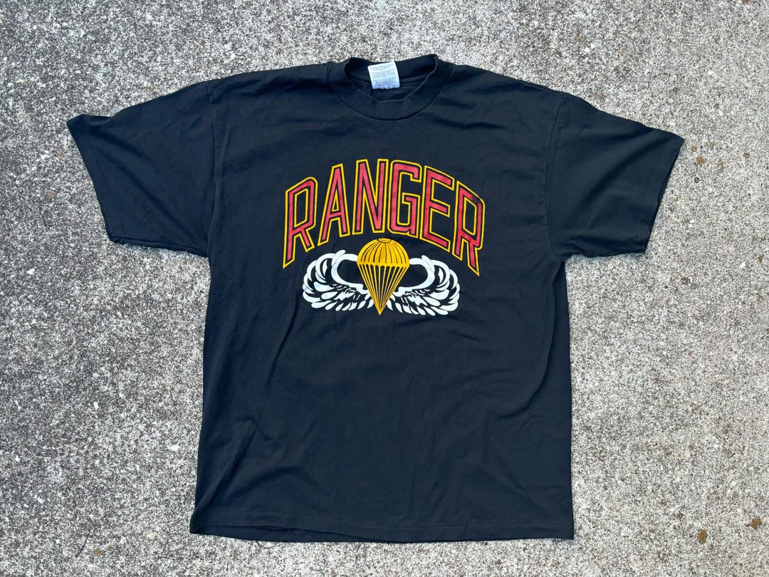 Vintage 90s Army Ranger Shirt Size Large by Hanes - Etsy