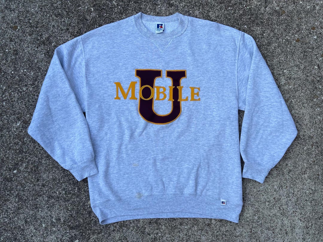 Vintage 90s University of Mobile Sweatshirt Size XL by Russell Athletic ...