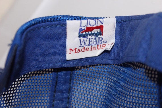 Vintage 90's Chemical Leaman Tank Lines Meshback Hat … - Gem