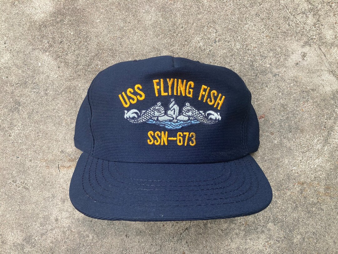 Vintage 90s USS Flying Fish SSN-673 Snapback by Delong - Etsy
