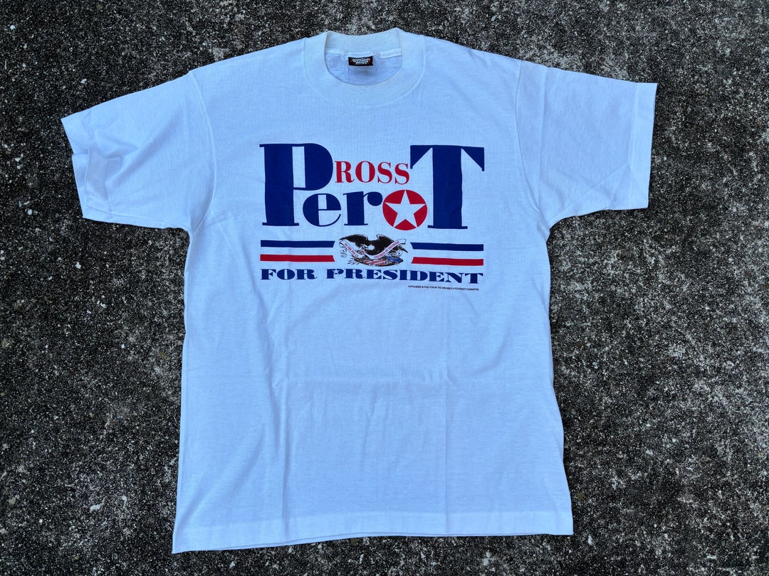 Vintage 90s Ross Perot for President Shirt Size L by Screen Star Best ...