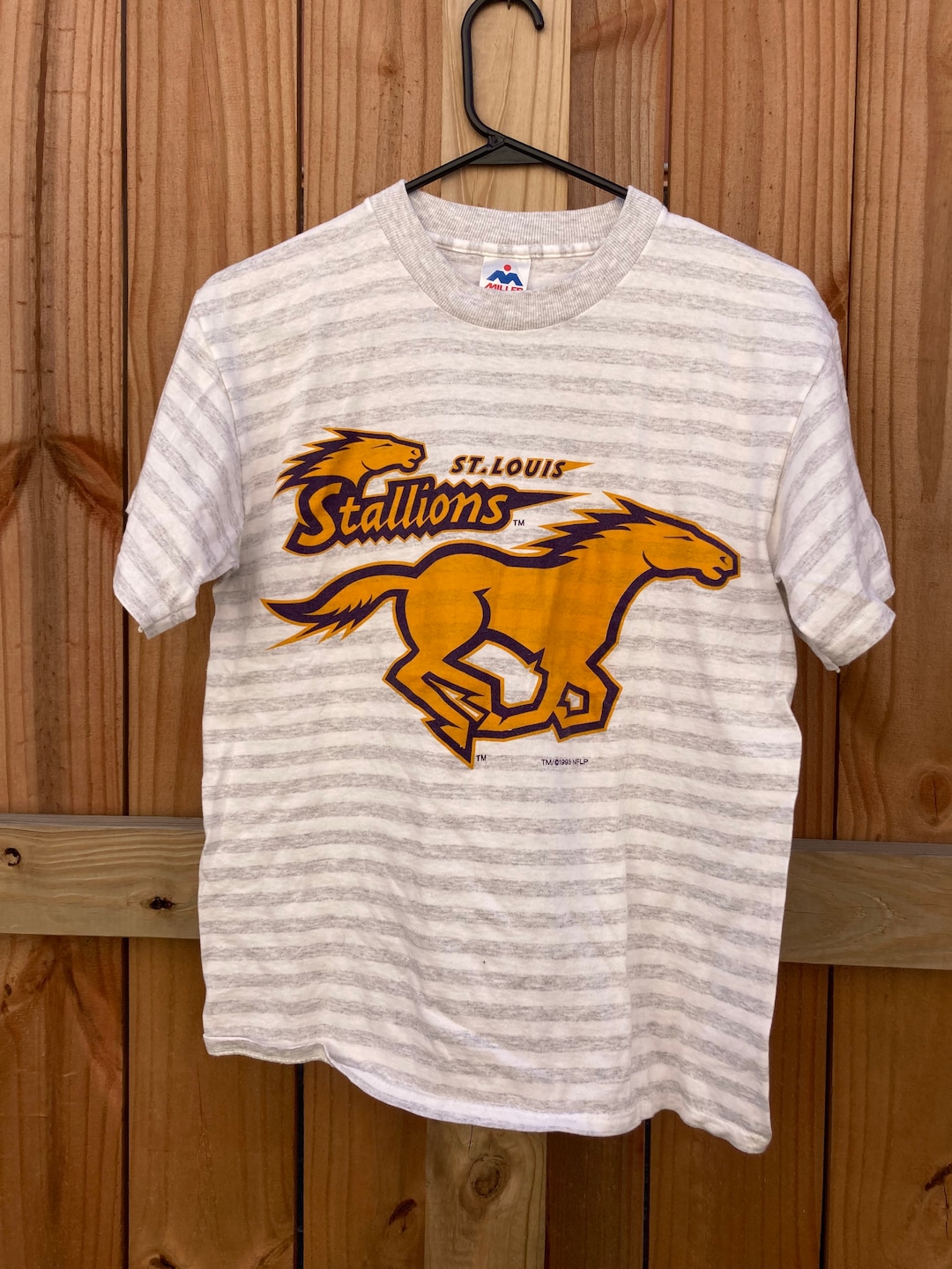 Vintage 1993 St Louis Stallions NFL Expansion Football T-shirt Men’s ...
