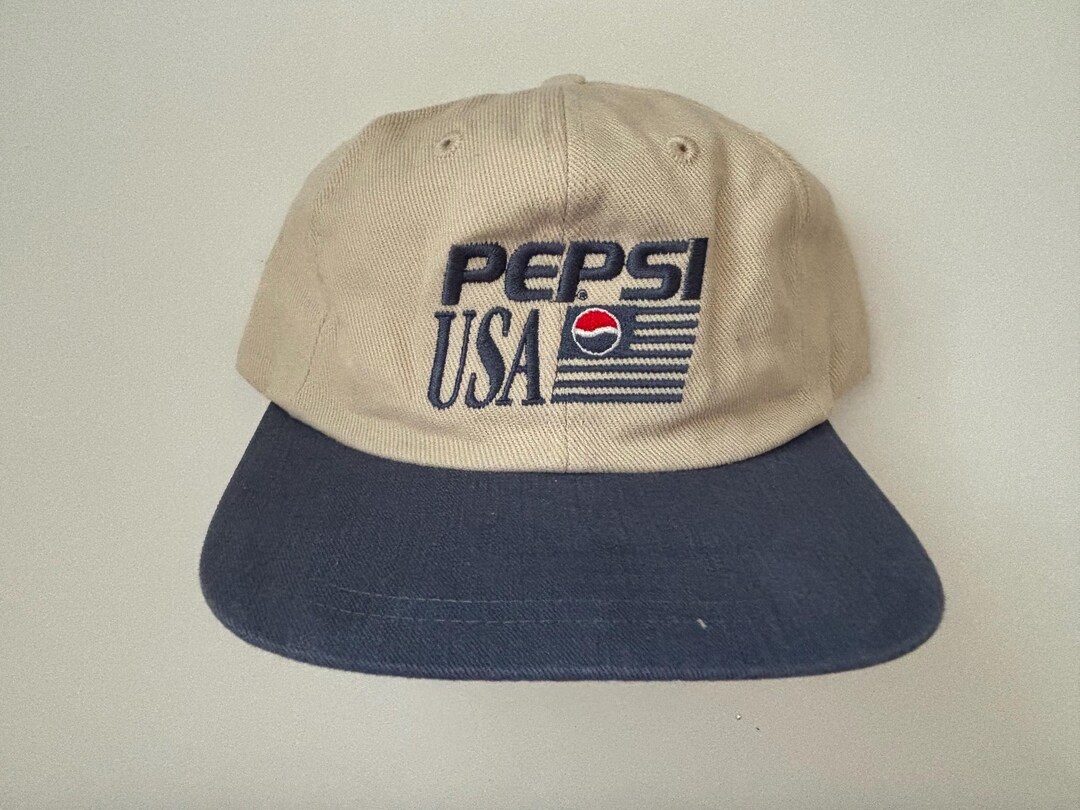 Vintage 90s Pepsi USA Strapback Hat by Pepsi - Etsy