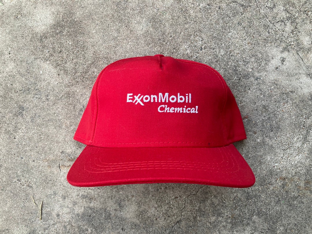 Vintage 90’s Exxon Mobil Strapback Hat - Etsy