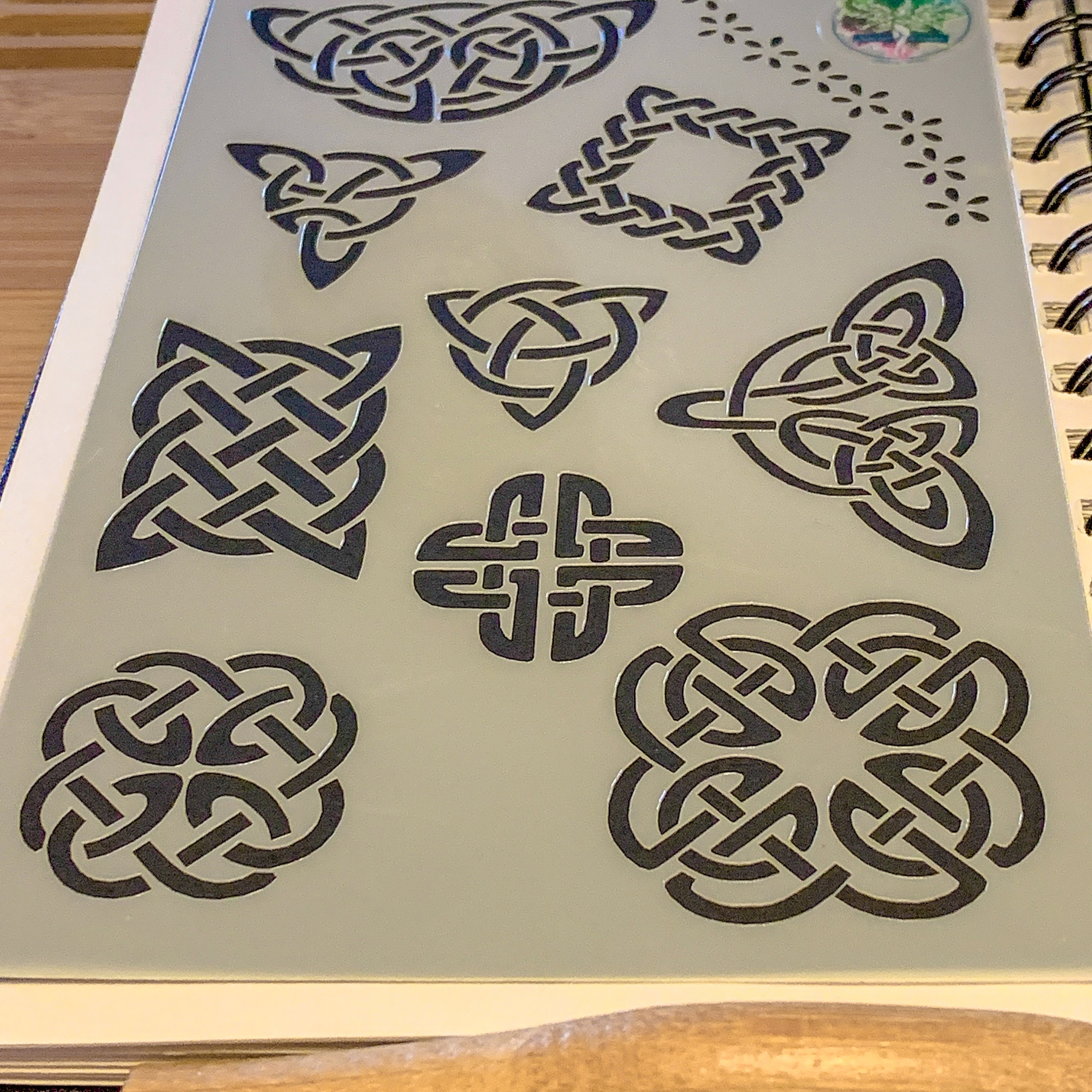 Celtic Viking Knots Journal Stencil (design 6), Arts Crafts Stencil - Etsy