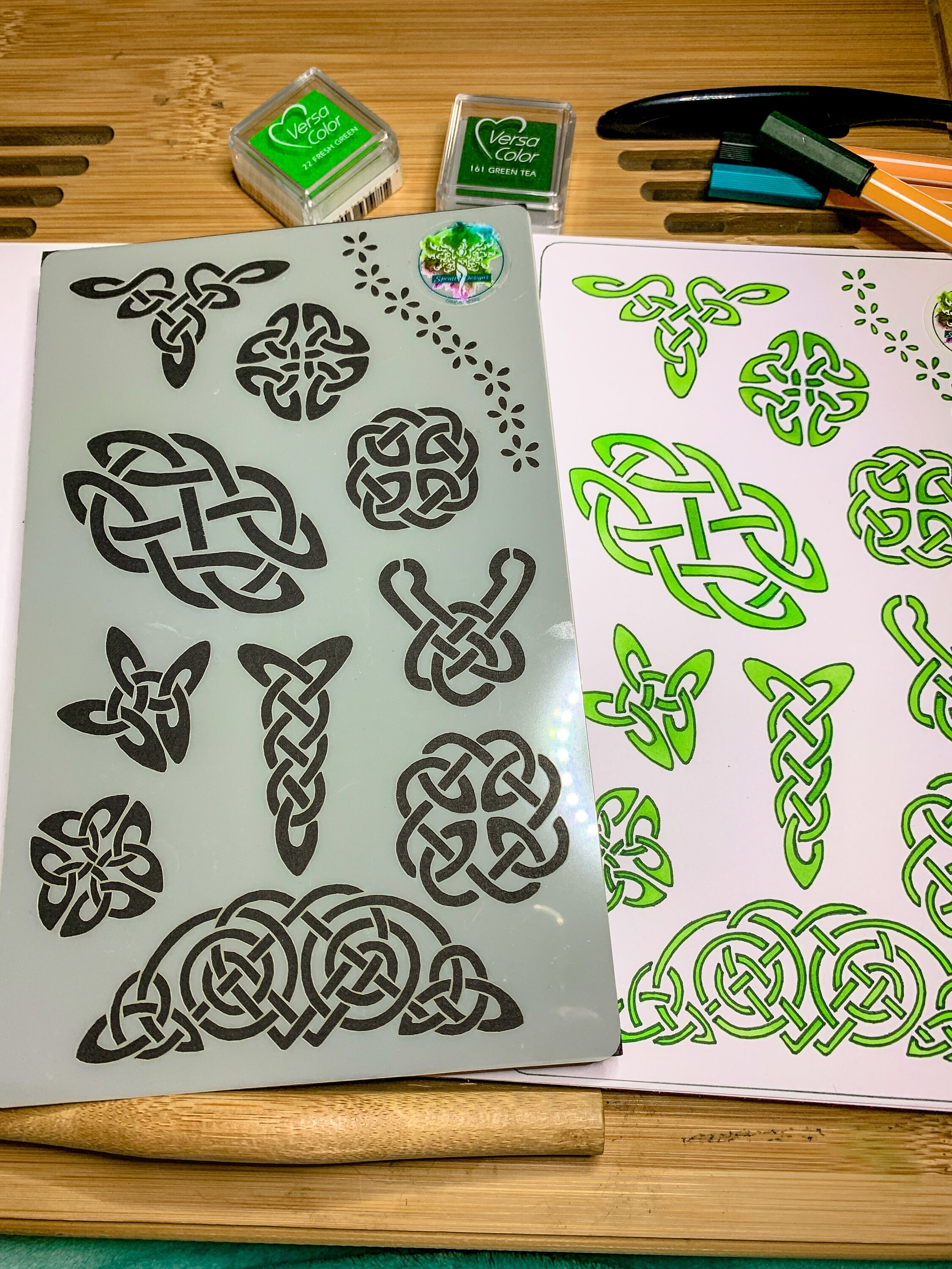 Celtic Viking Knots Journal Stencil (design 3), Arts Crafts Stencil - Etsy