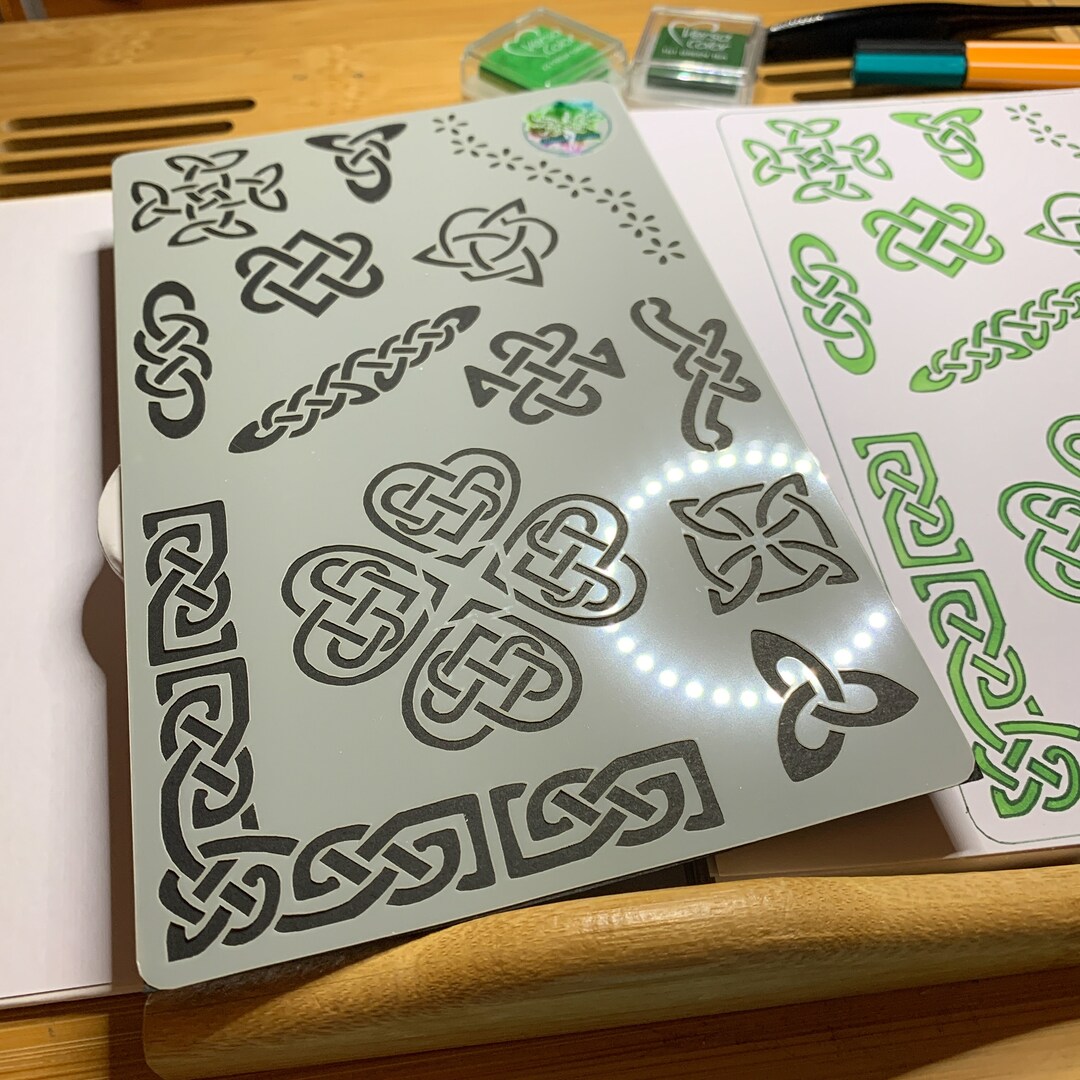 Celtic Viking Knots Journal Stencil (design 1), Arts Crafts Stencil - Etsy