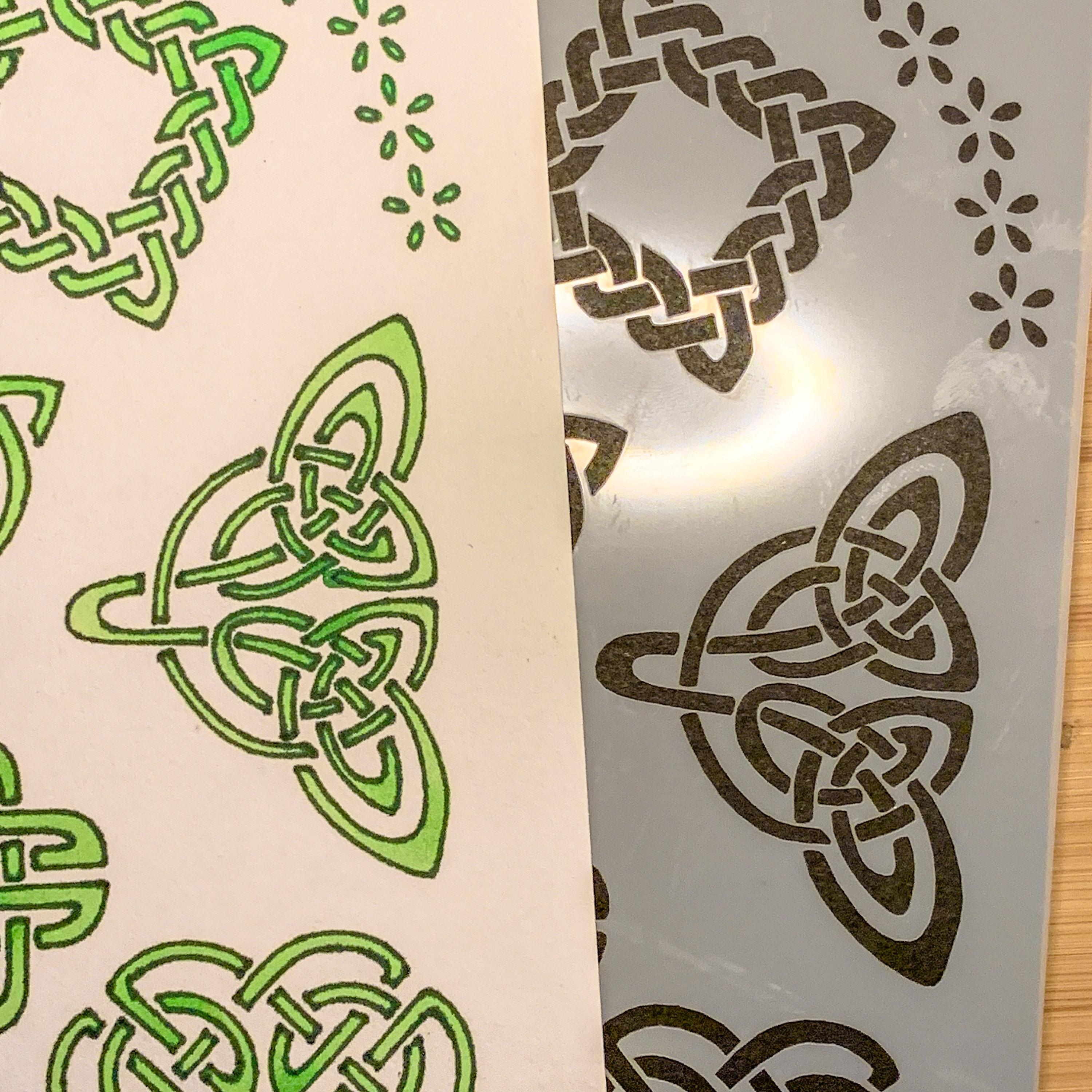 Celtic Viking Knots Journal Stencil (design 6), Arts Crafts Stencil - Etsy