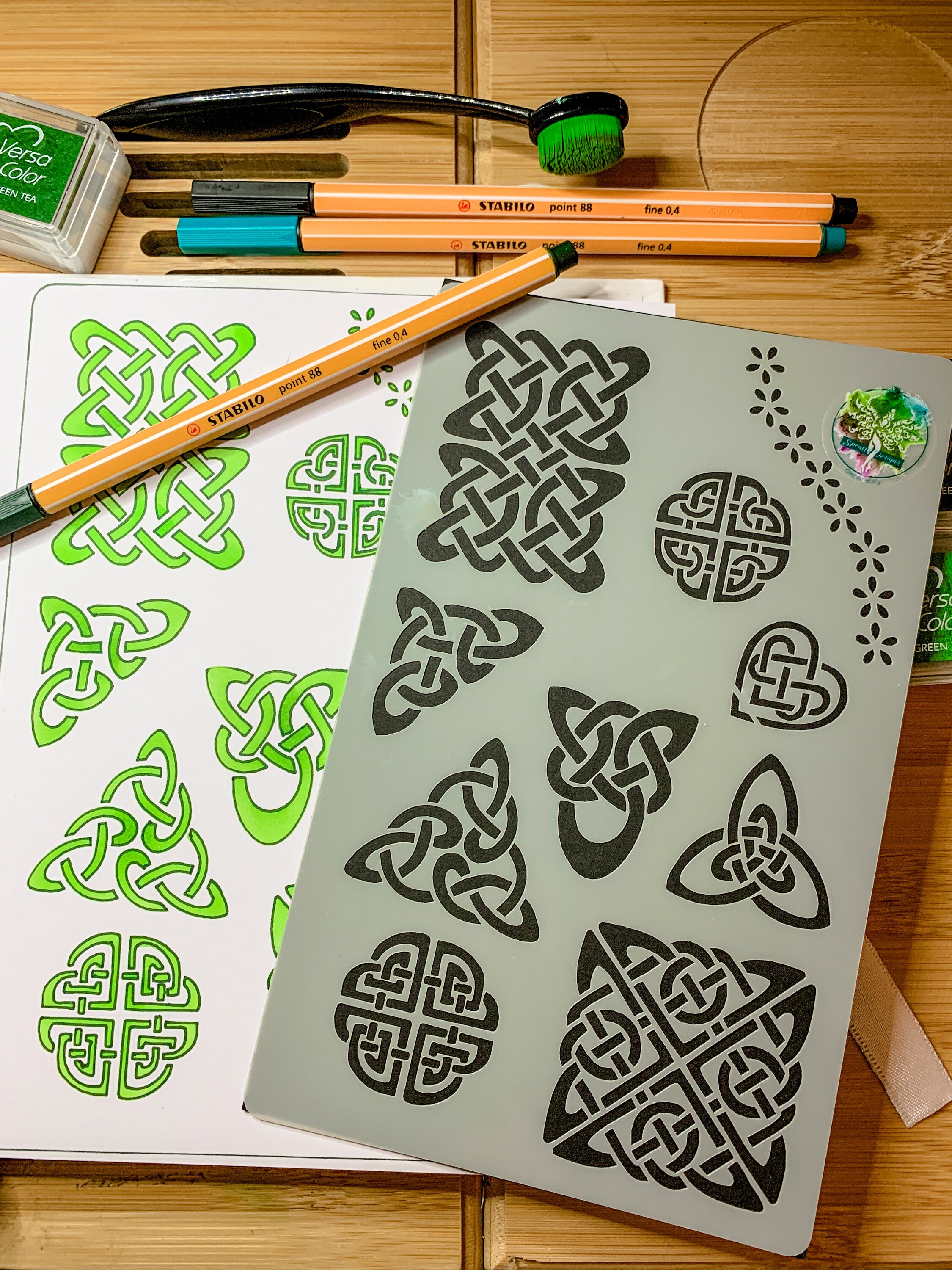 Celtic Viking Knots Journal Stencil (design 4), Arts Crafts Stencil - Etsy