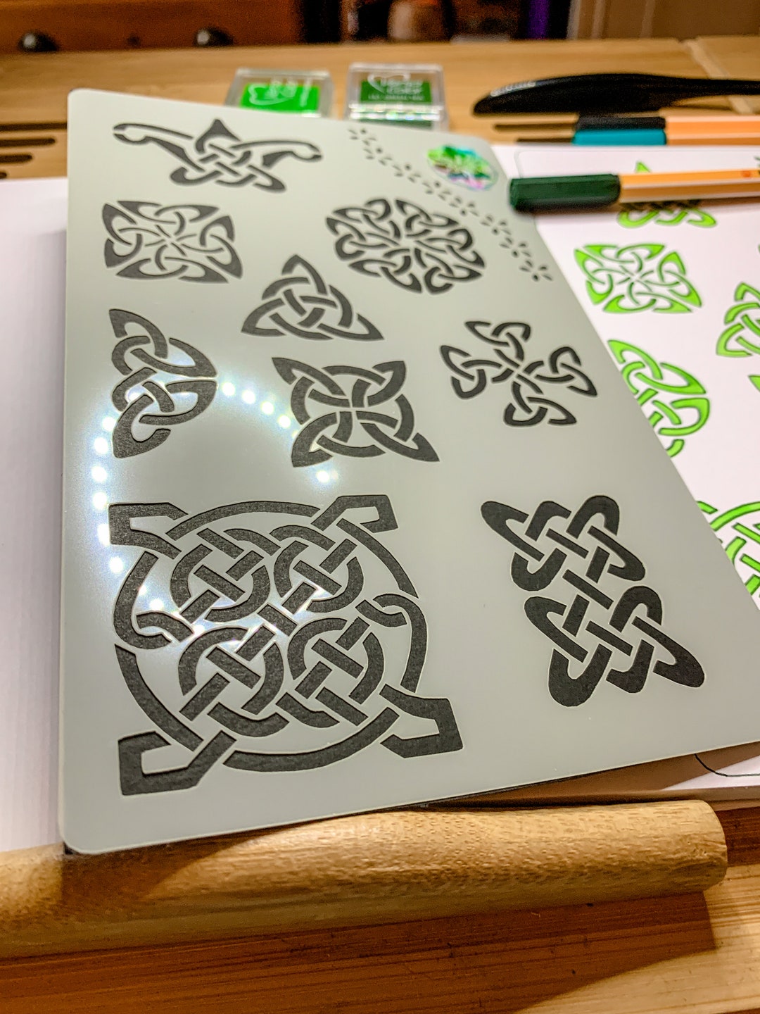 Celtic Viking Knots Journal Stencil (design 5), Arts Crafts Stencil - Etsy