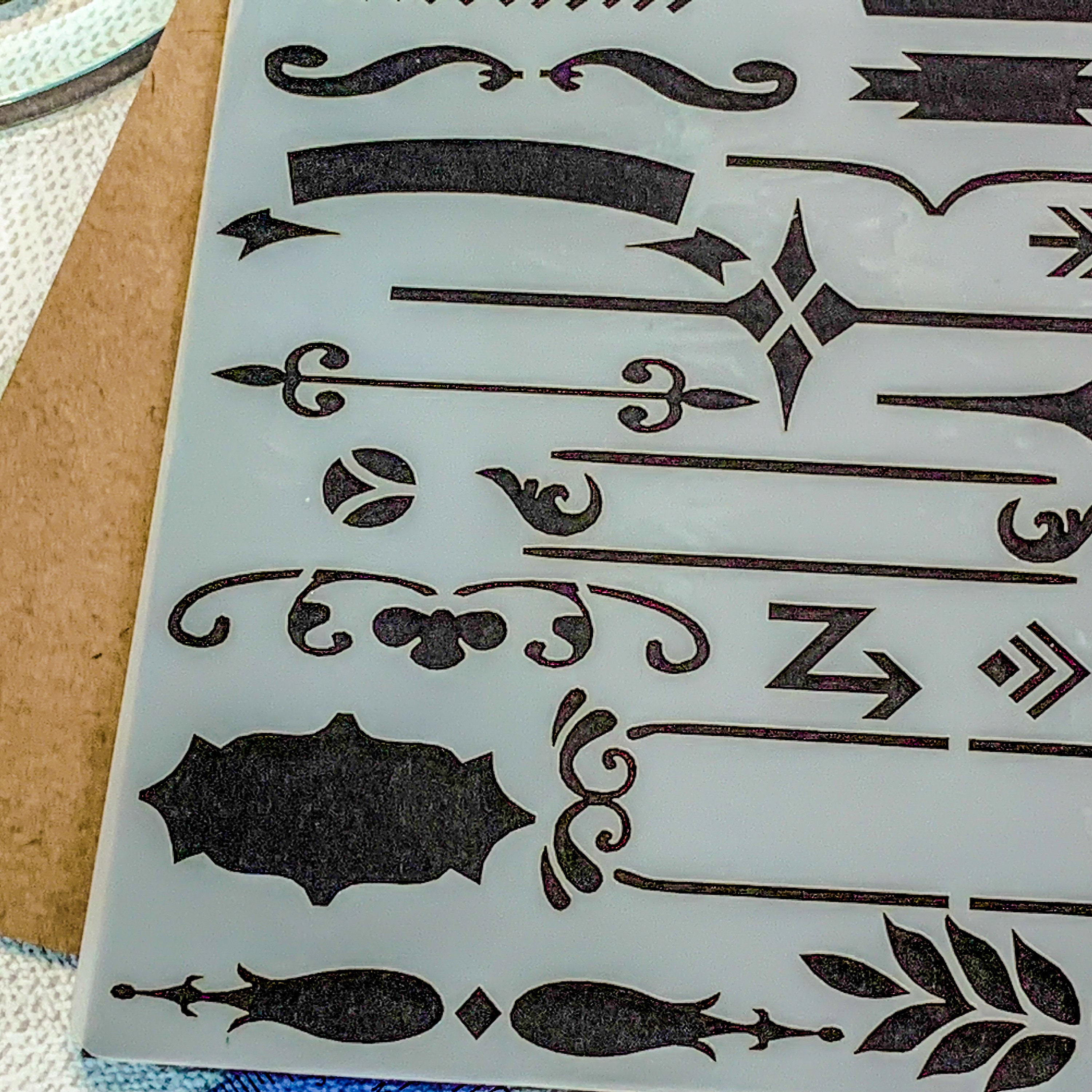 Borders & Banners Planner Journal Stencil, Layouts With Flags and ...