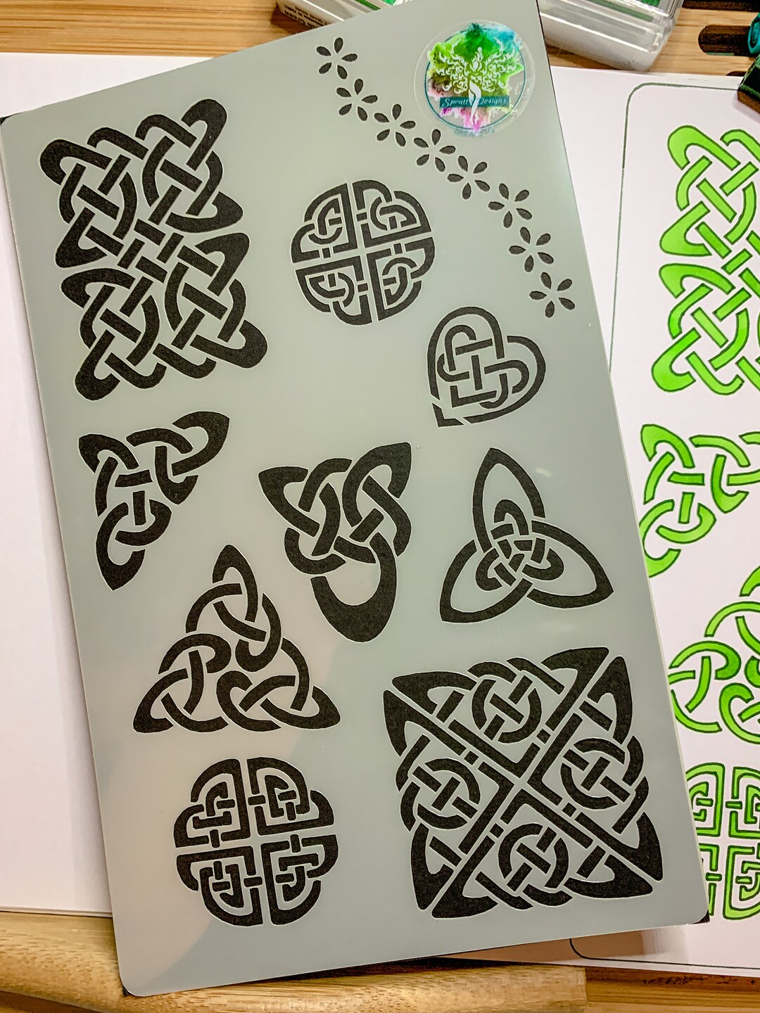 Celtic Viking Knots Journal Stencil (design 4), Arts Crafts Stencil - Etsy
