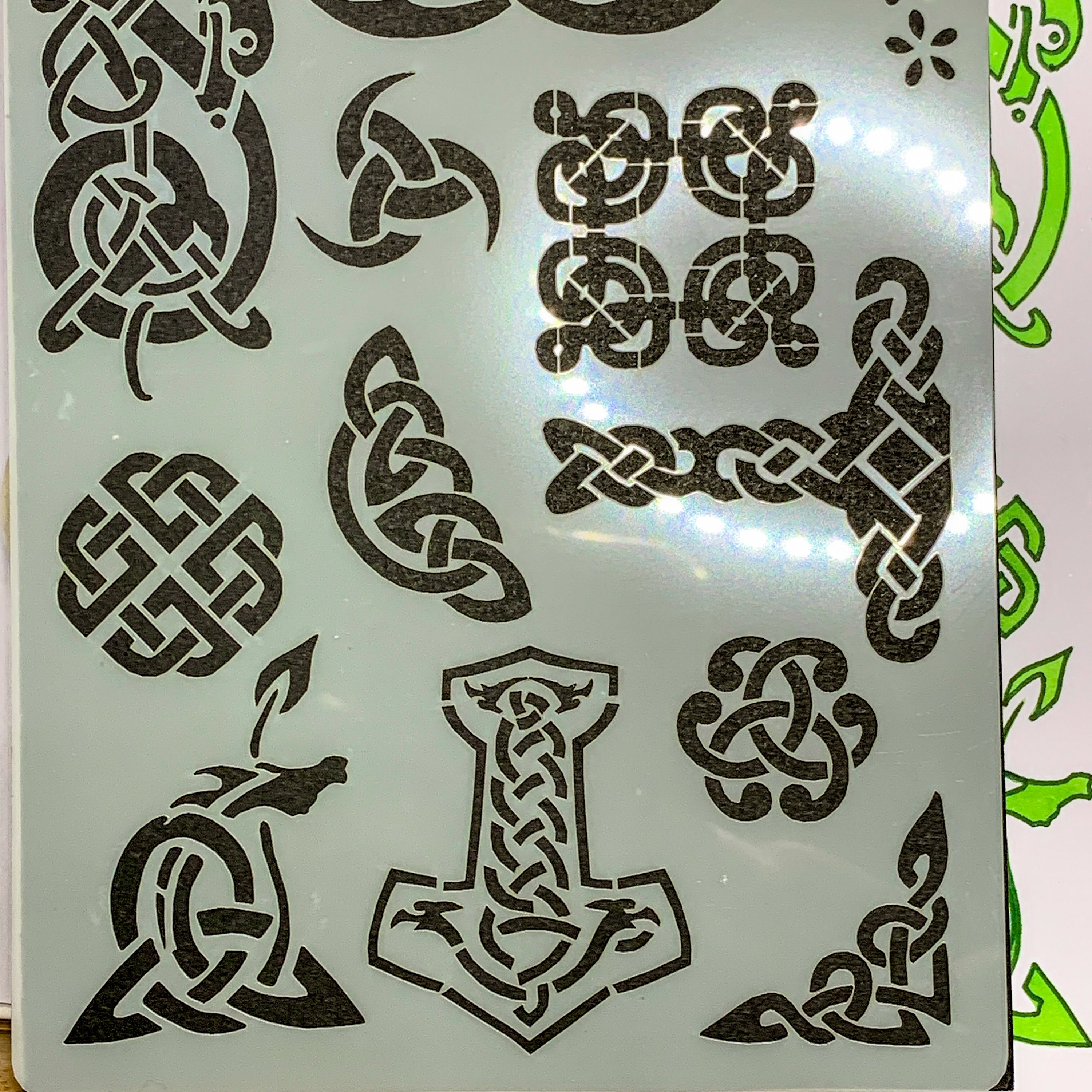 Celtic Viking Knots Journal Stencil (design 2), Arts Crafts Stencil - Etsy
