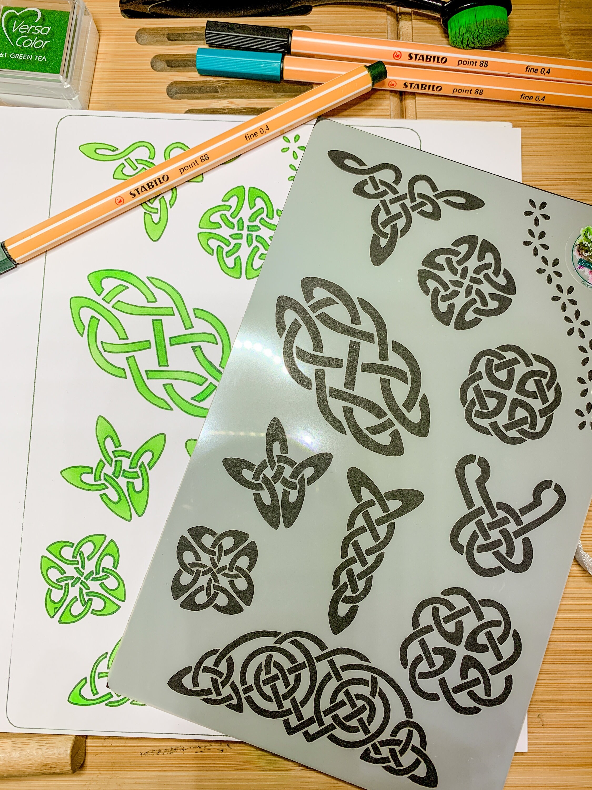 Celtic Viking Knots Journal Stencil (design 3), Arts Crafts Stencil - Etsy