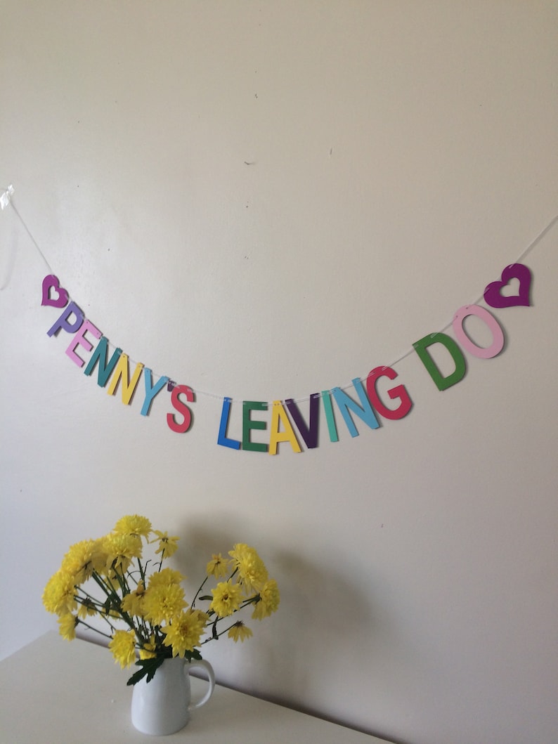 String Your Own Personalised 'LEAVING DO' Bunting, Banner, Party ...