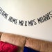 Welcome Home Mr and Mrs Personalised Wedding Bunting - Etsy UK