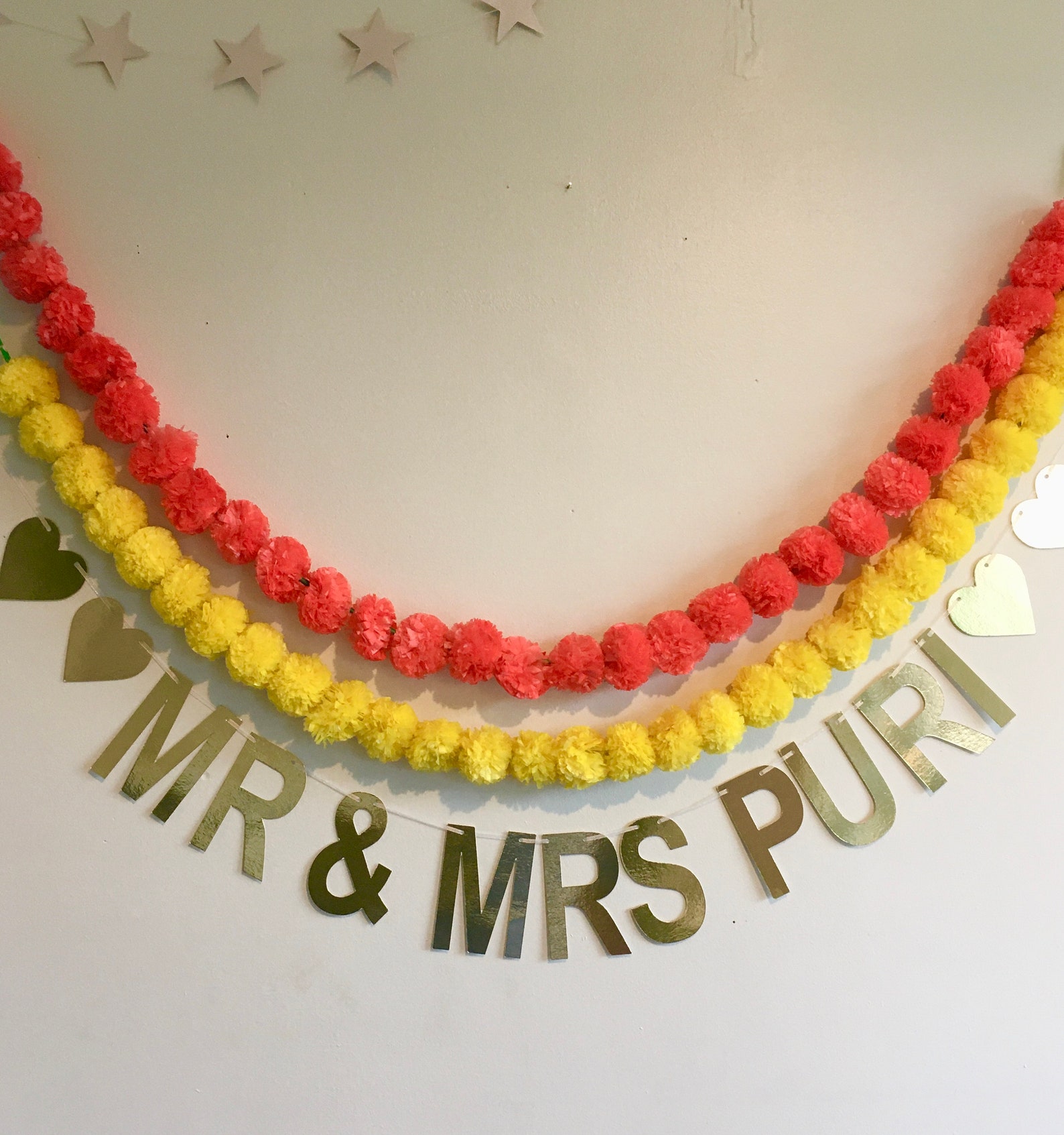Indian Wedding Banner Shaadi Banner Gold Theme Wedding - Etsy UK