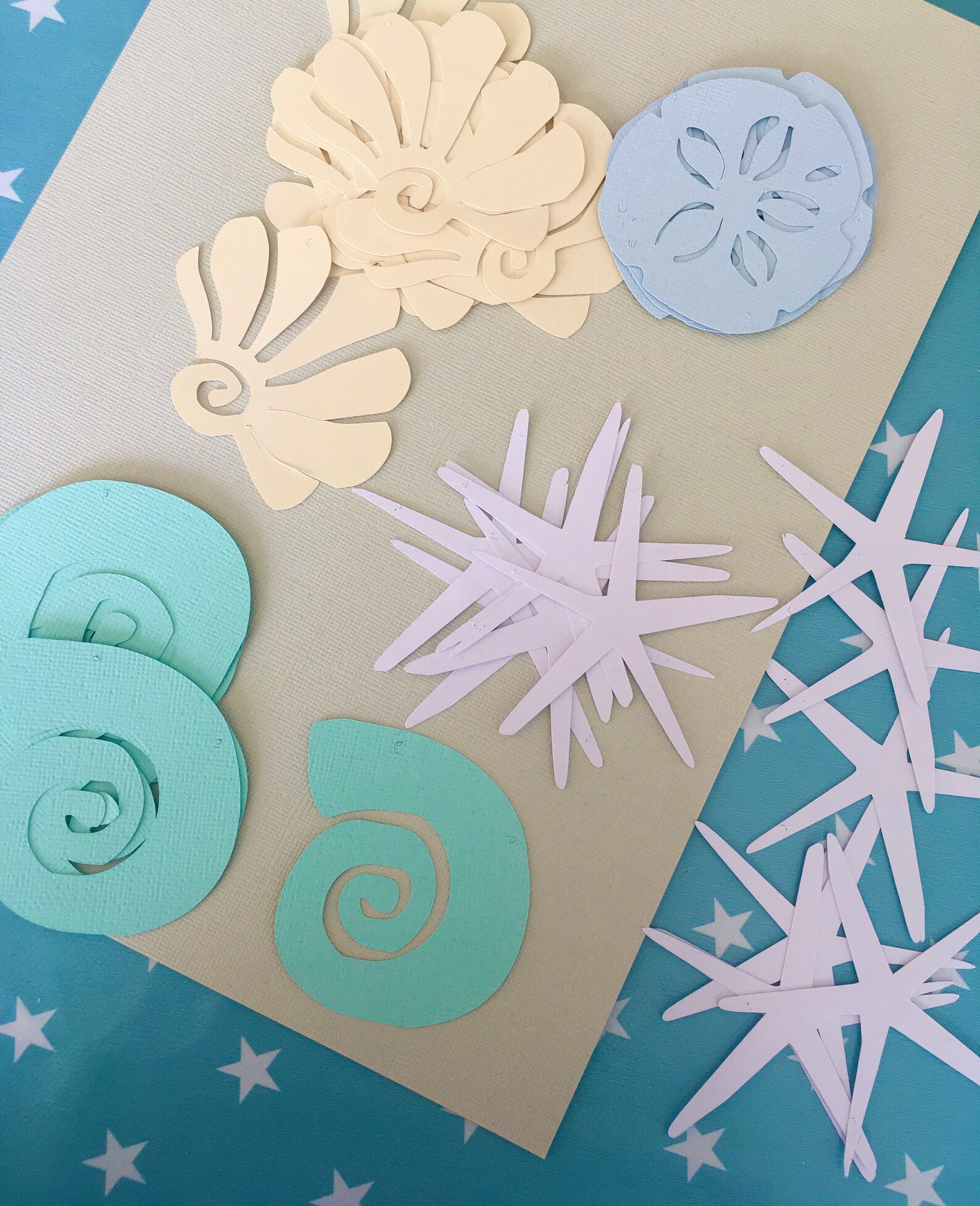 Paper Sea Shell Garland Sea Shell Bunting Beach Decor - Etsy