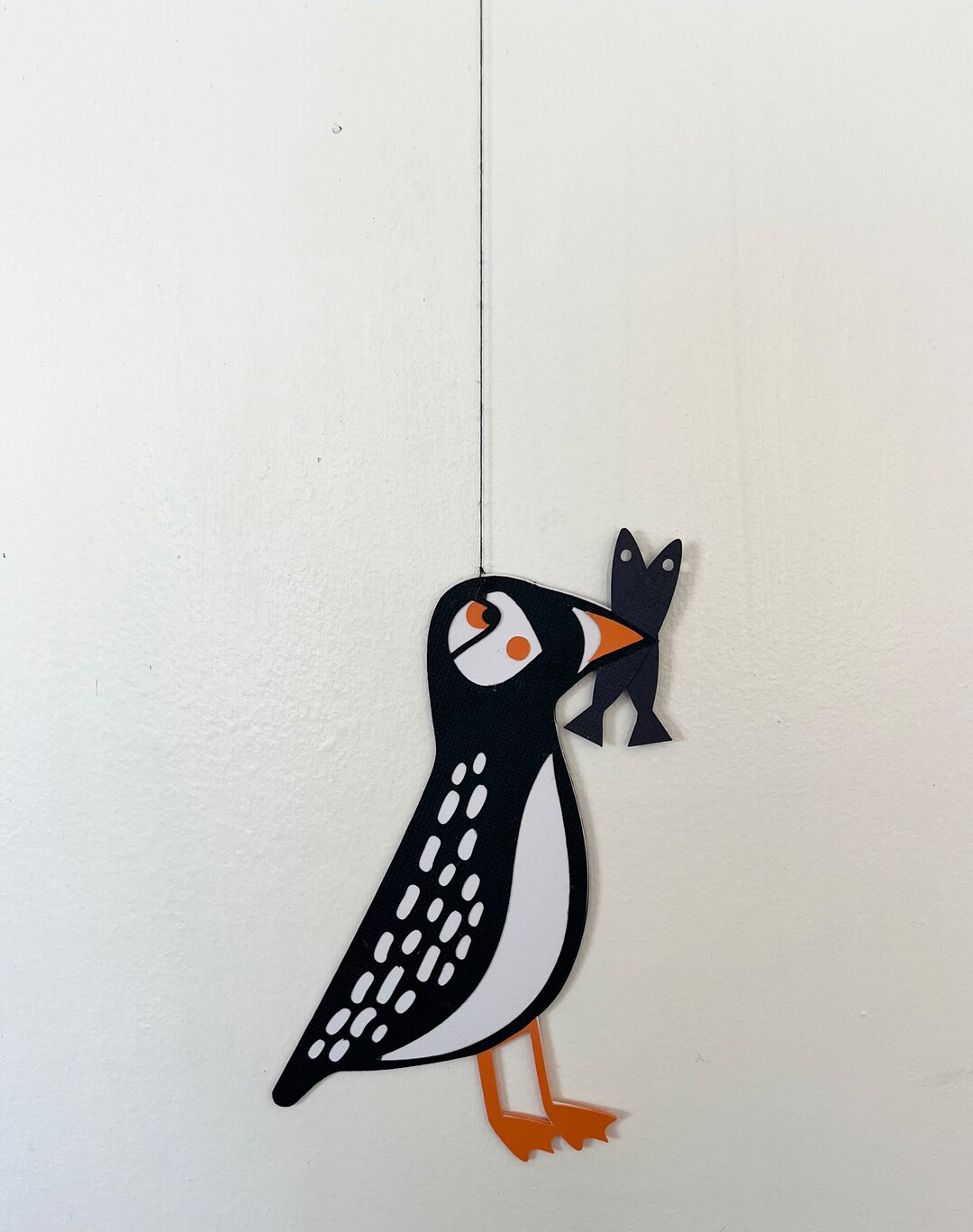 Paper Puffin Gift, Puffin Hanging Decoration, Puffin Window Hanger ...