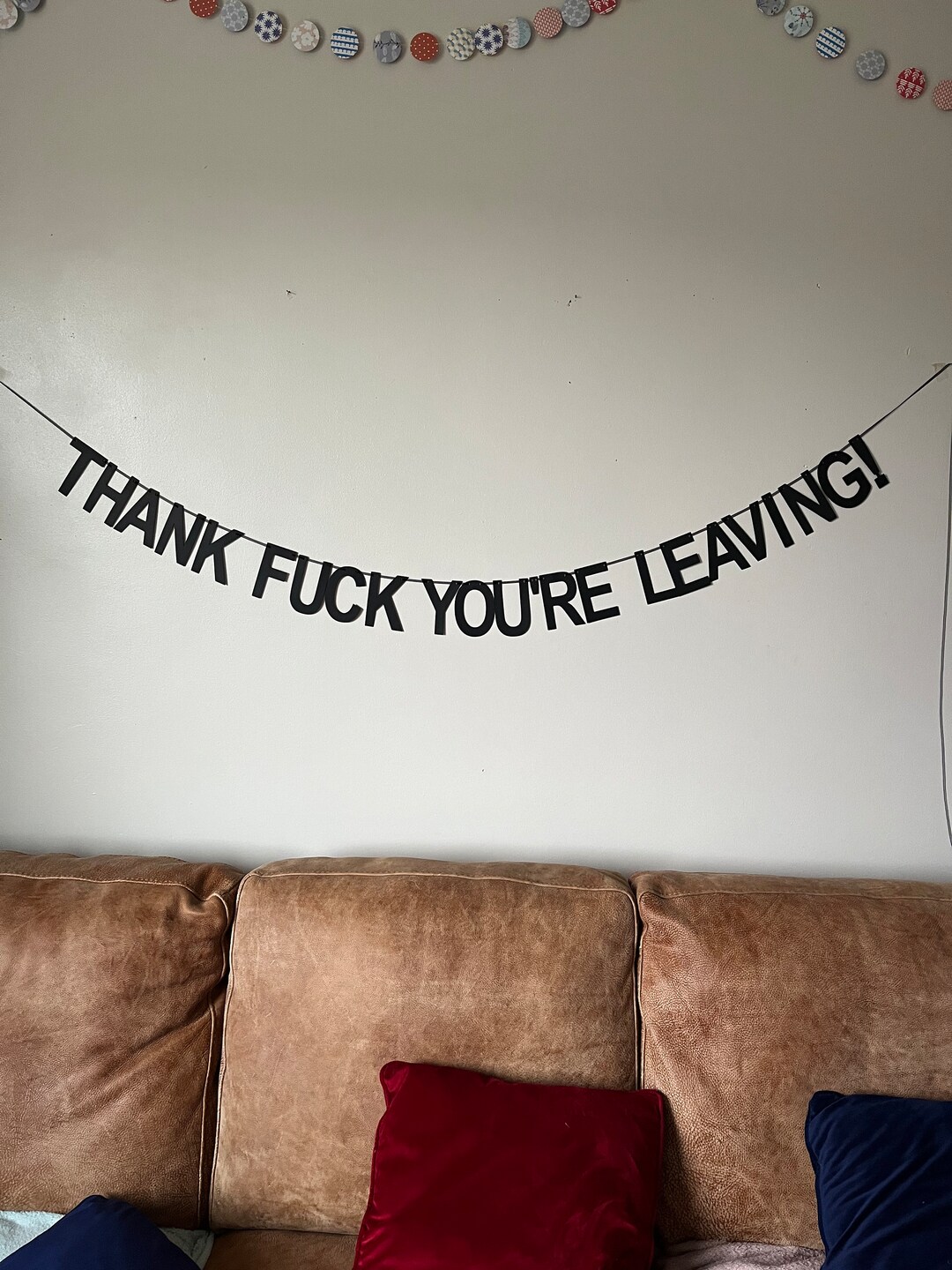 Rude Leaving Party Sign, Leaving Party Bunting, Office Party Decoration ...