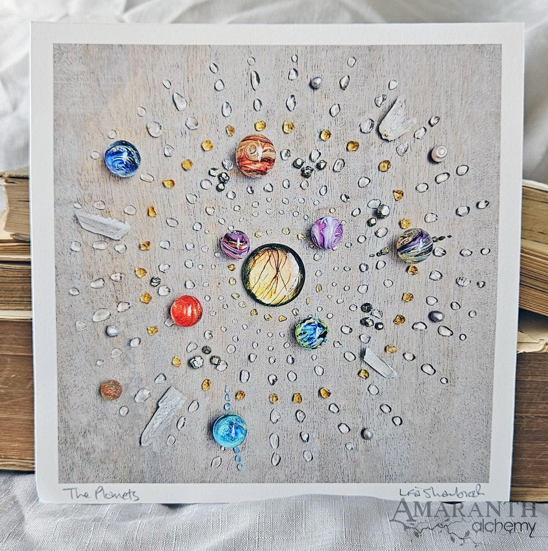 Crystal Grid Art Print - the Planets: Engage the Energy of Our Solar ...
