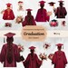 Watercolor Woman Burgundy, Graduation Cap, Graduation Clipart ...