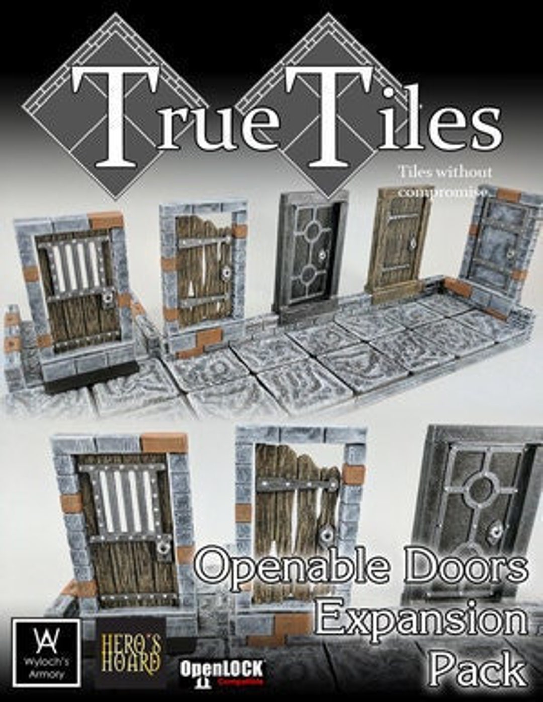 Openable Dungeon Doors / Terrain / Scatter Terrain / Tabletop Gaming ...