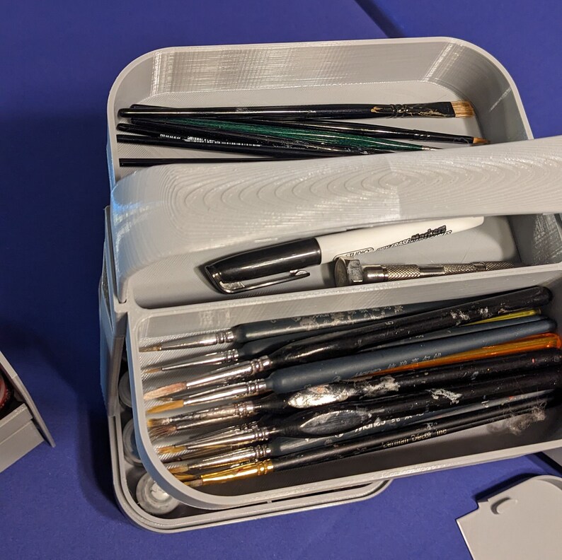 Mobile Paint Station Caddy / Painting / Paint Storage / Make-up / Make ...
