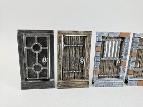 Openable Dungeon Doors / Terrain / Scatter Terrain / Tabletop Gaming ...