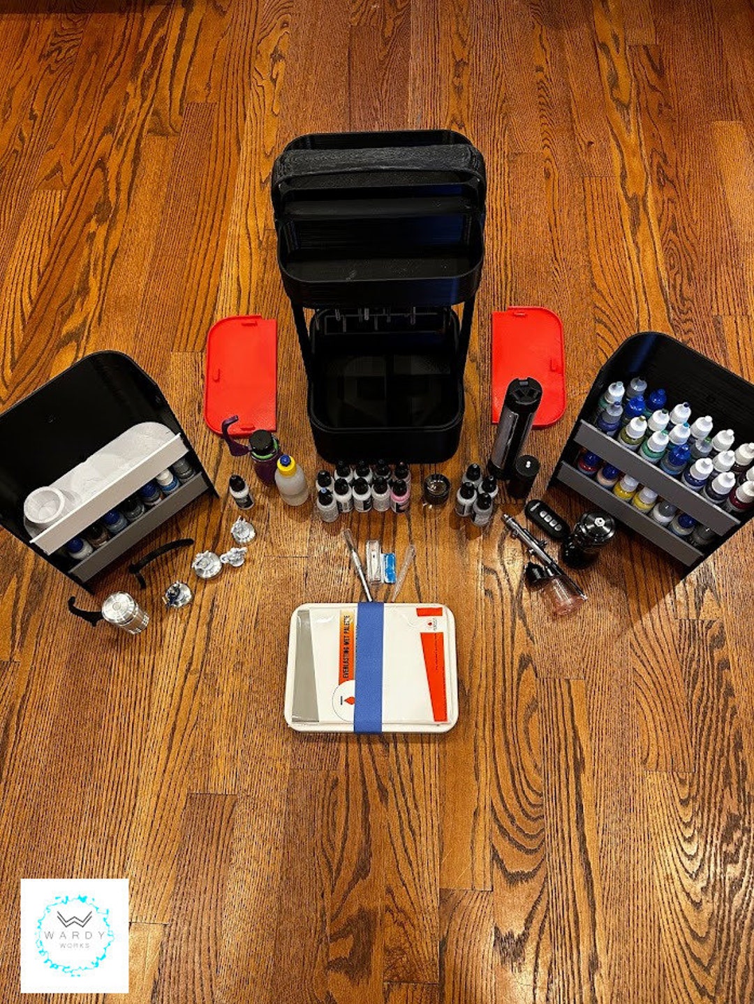 Mobile Paint Station Caddy / Painting / Paint Storage / Make-up / Make ...