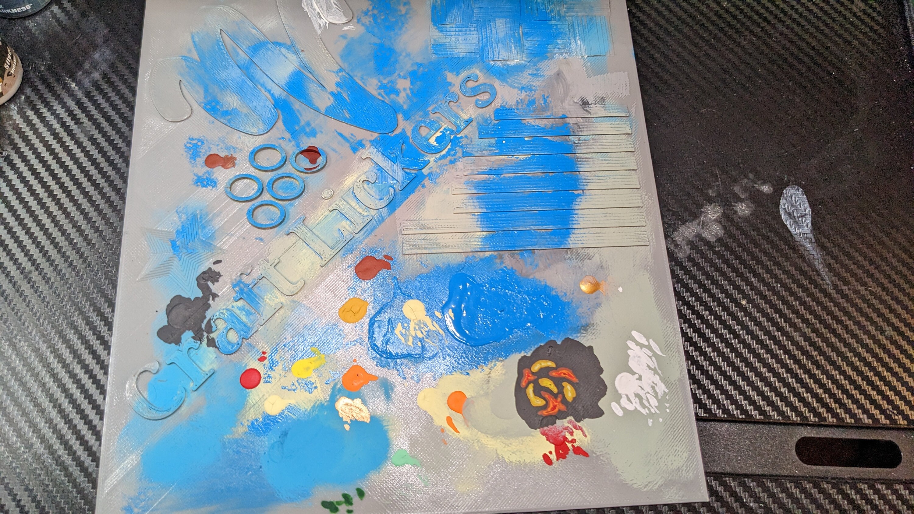 Textured Paint Palette Drybrush Painting Art Crafts 40k Dnd