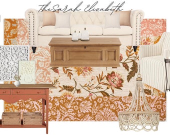 Virtual Interior Design Shopping Guide Interiors Living Room - Etsy