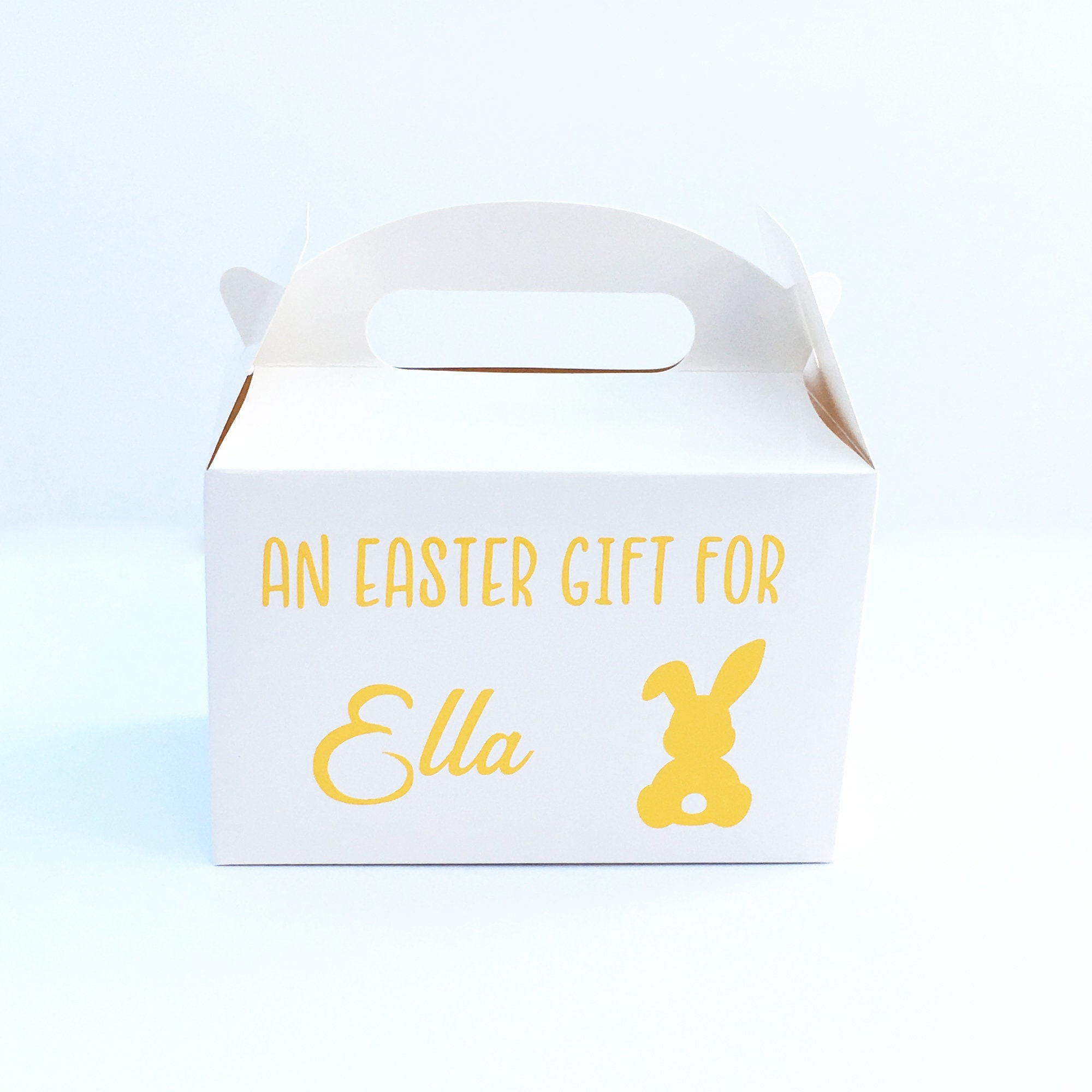 Easter Gift Box / Easter Egg Basket Easter Basket / Happy | Etsy