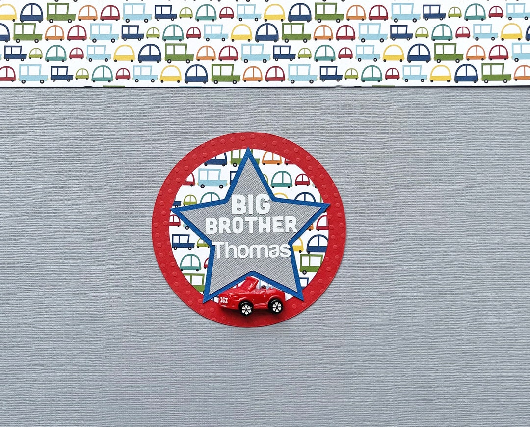 Personalised Big Brother Badge | Big Brother Gift | Car Badge New Big ...