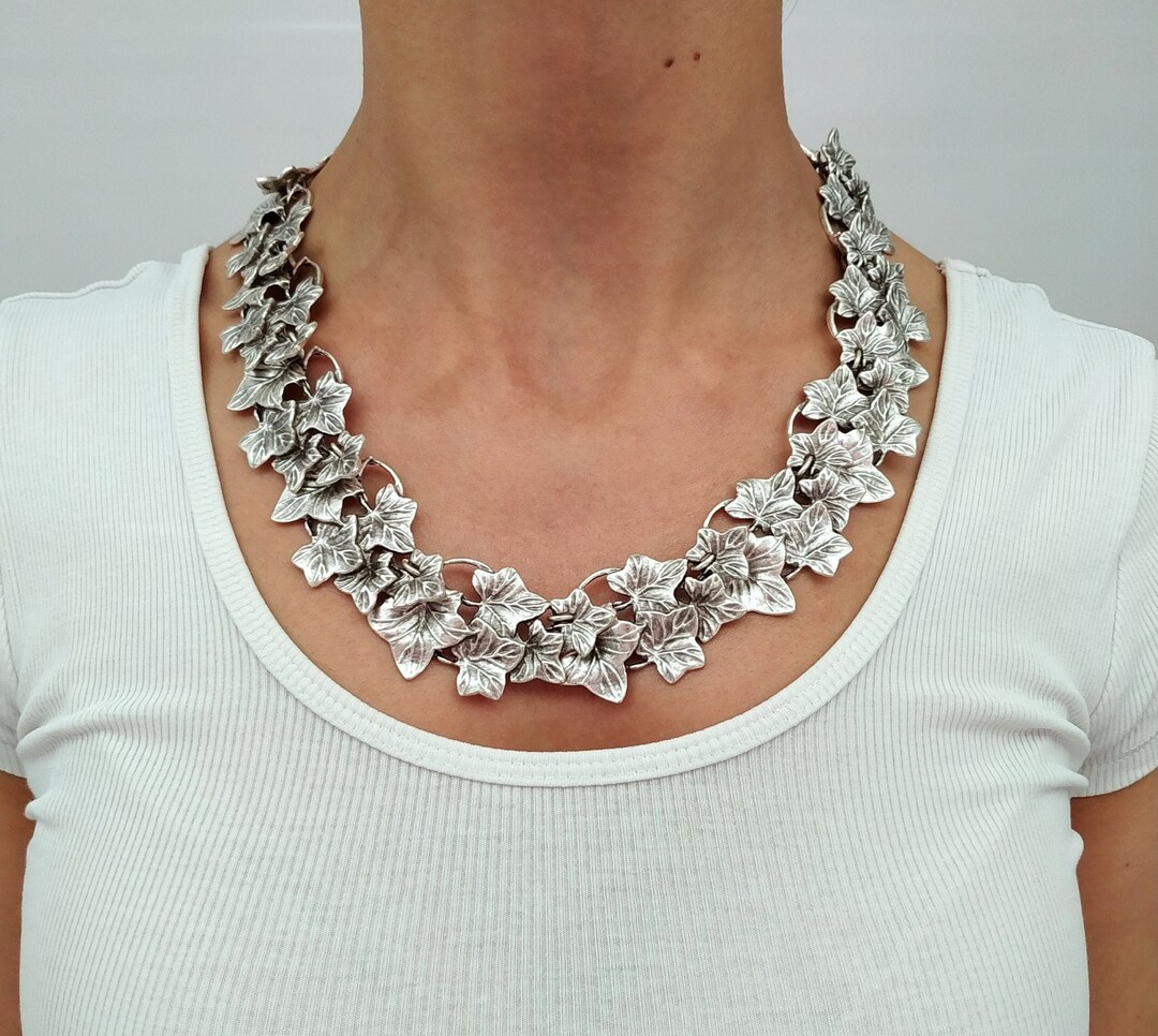 Ivy Necklace Poison Ivy Necklace Ivy Leave Necklace Leaf Necklace ...