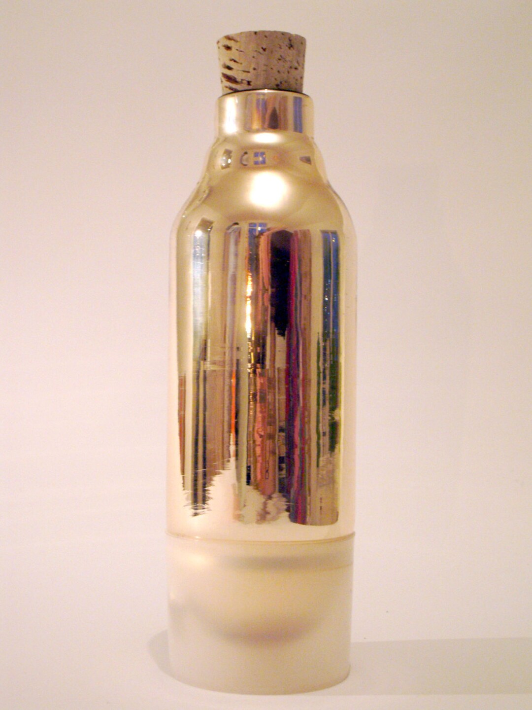 Vintage Swedish Glass Vacuum Flask Water Bottle Cork Thermos Inner ...