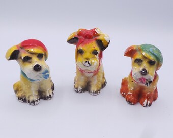 Carnival Chalkware Dog - Etsy