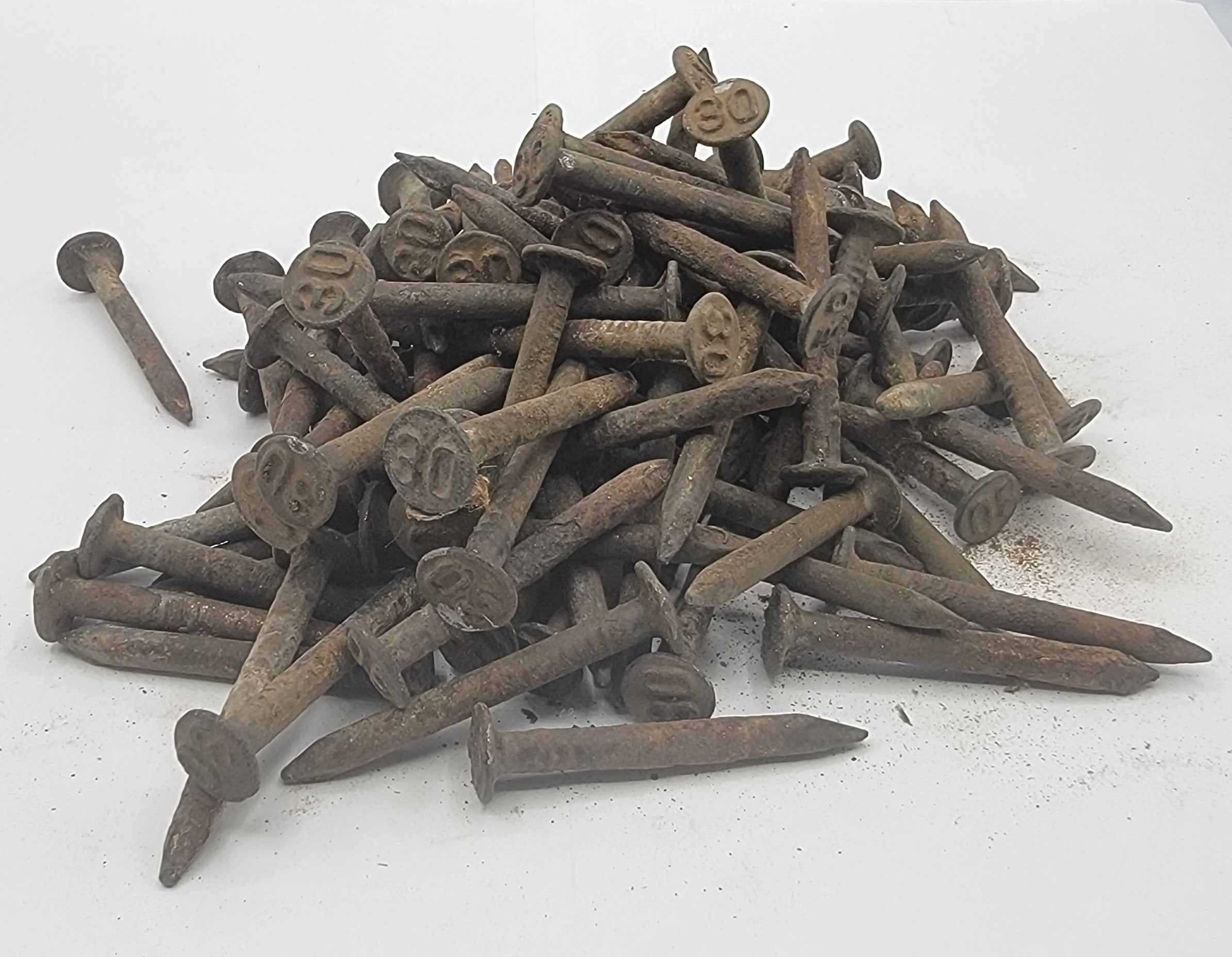 Lot of 110 Steel 1930 Railroad Tie Date Nails Nebraska City NE - Etsy