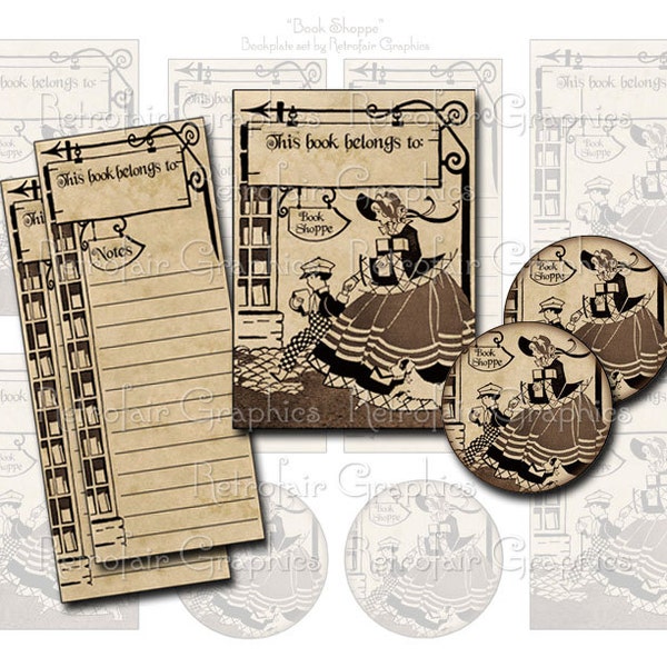 Victorian Bookplates - Etsy