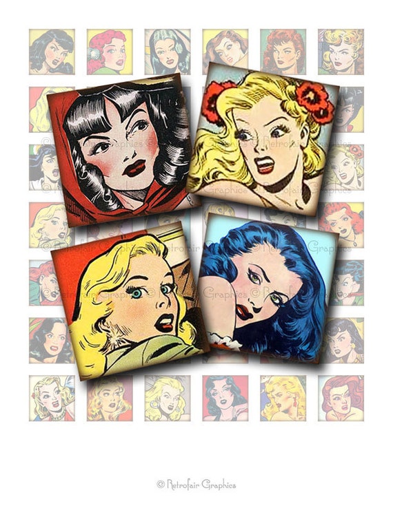 Vintage Comic Book Girls