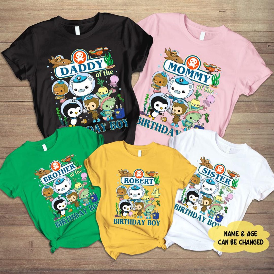 Custom Octonauts Birthday Shirt Octonauts Birthday Party Shirt ...