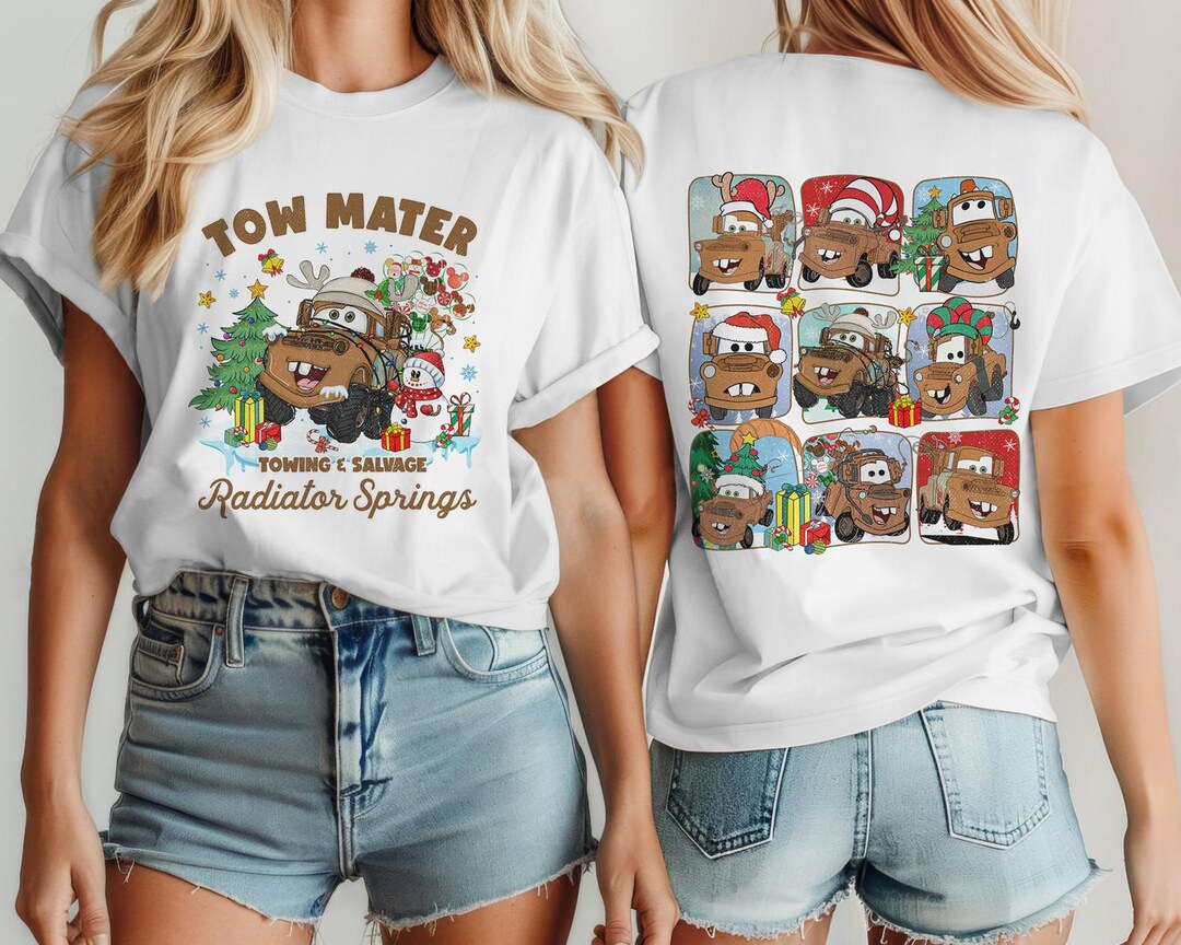 Tow Mater Radiator Springs Christmas Sweatshirt, Holiday Season Cars ...