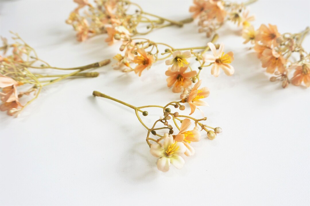 25 Stems Artificial Flowers, 8 Colors, Cupcake Decor, Cake Topper ...