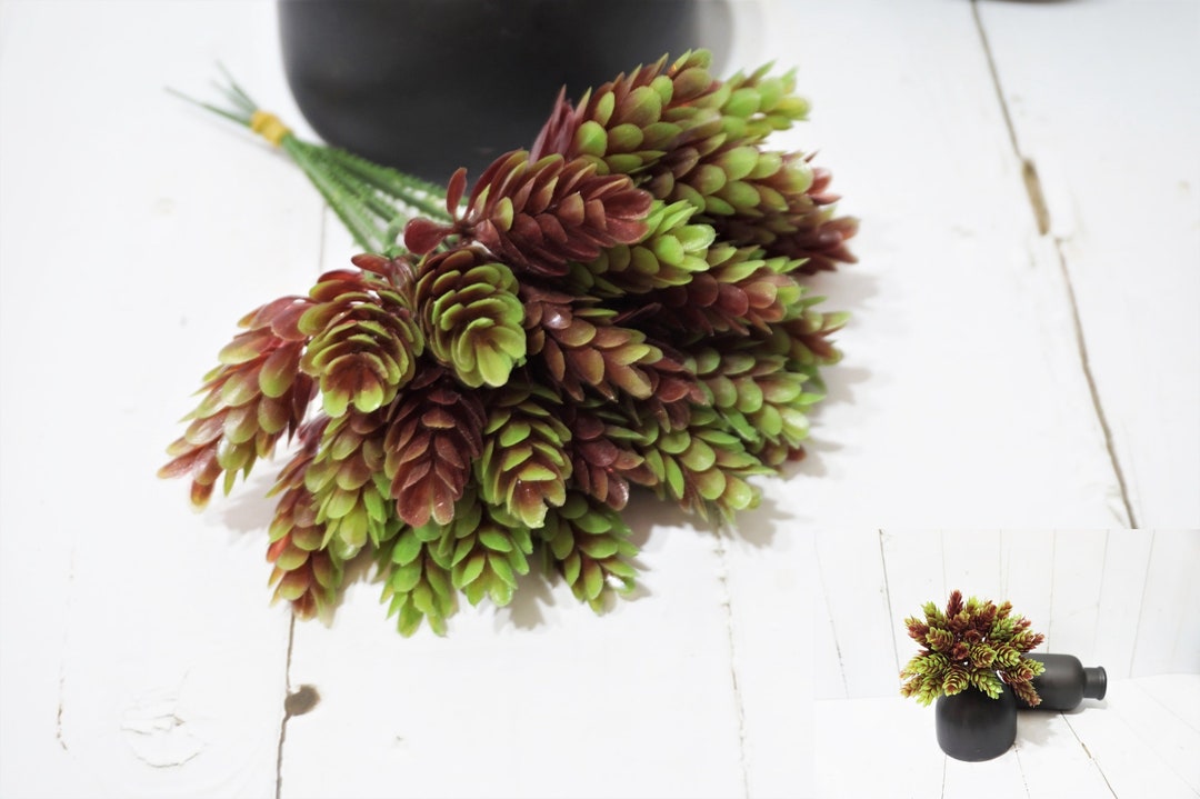 8 Stems Brown Hops Blossoms, 40 Individual Hop Blossoms, Artificial ...