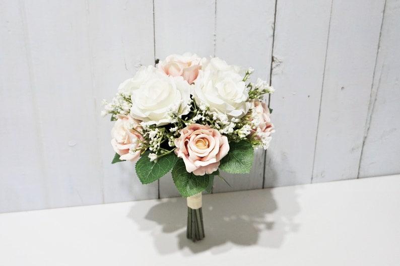 Light Blush Floral Bouquet Blush Bridesmaid Bouquet - Etsy